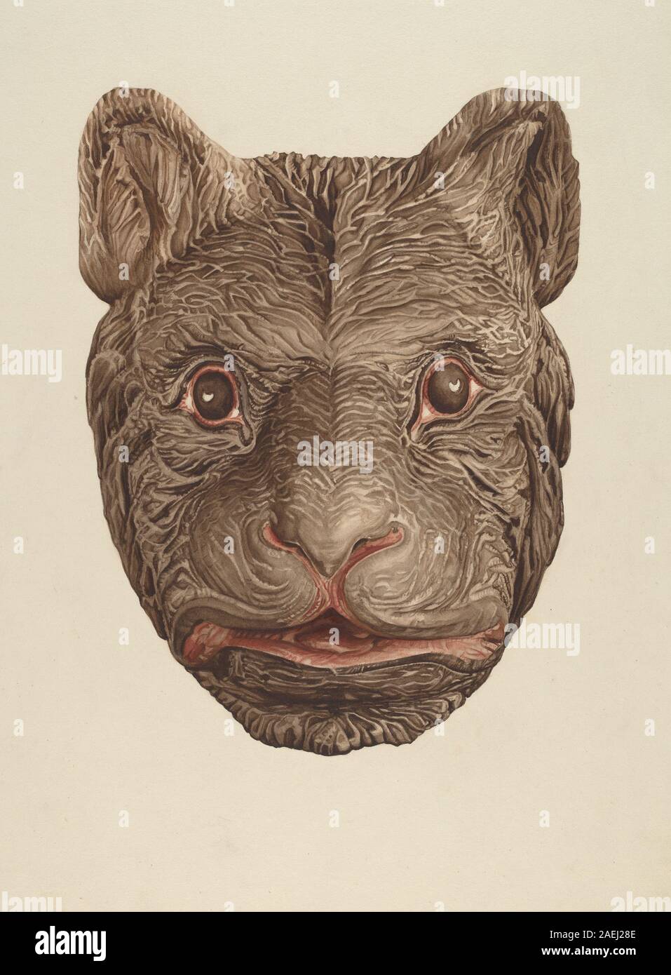 Laura Bilodeau, Bear's Head, c 1939 Bear's Head; c. 1939 Stock Photo ...