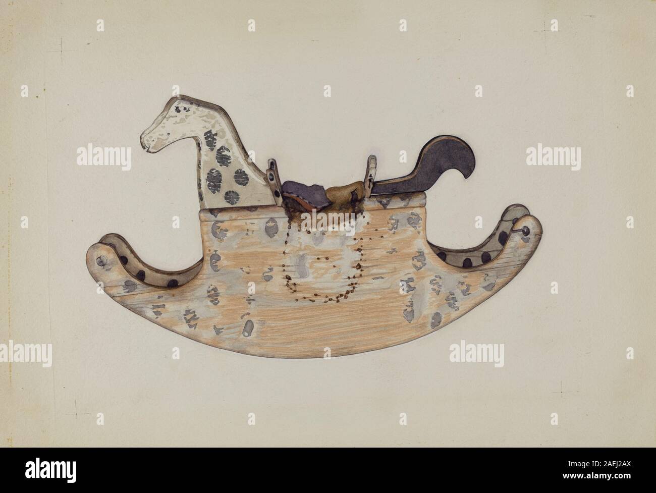 Laura Bilodeau, Wooden Rocking Horse, c 1937 Wooden Rocking Horse; c ...