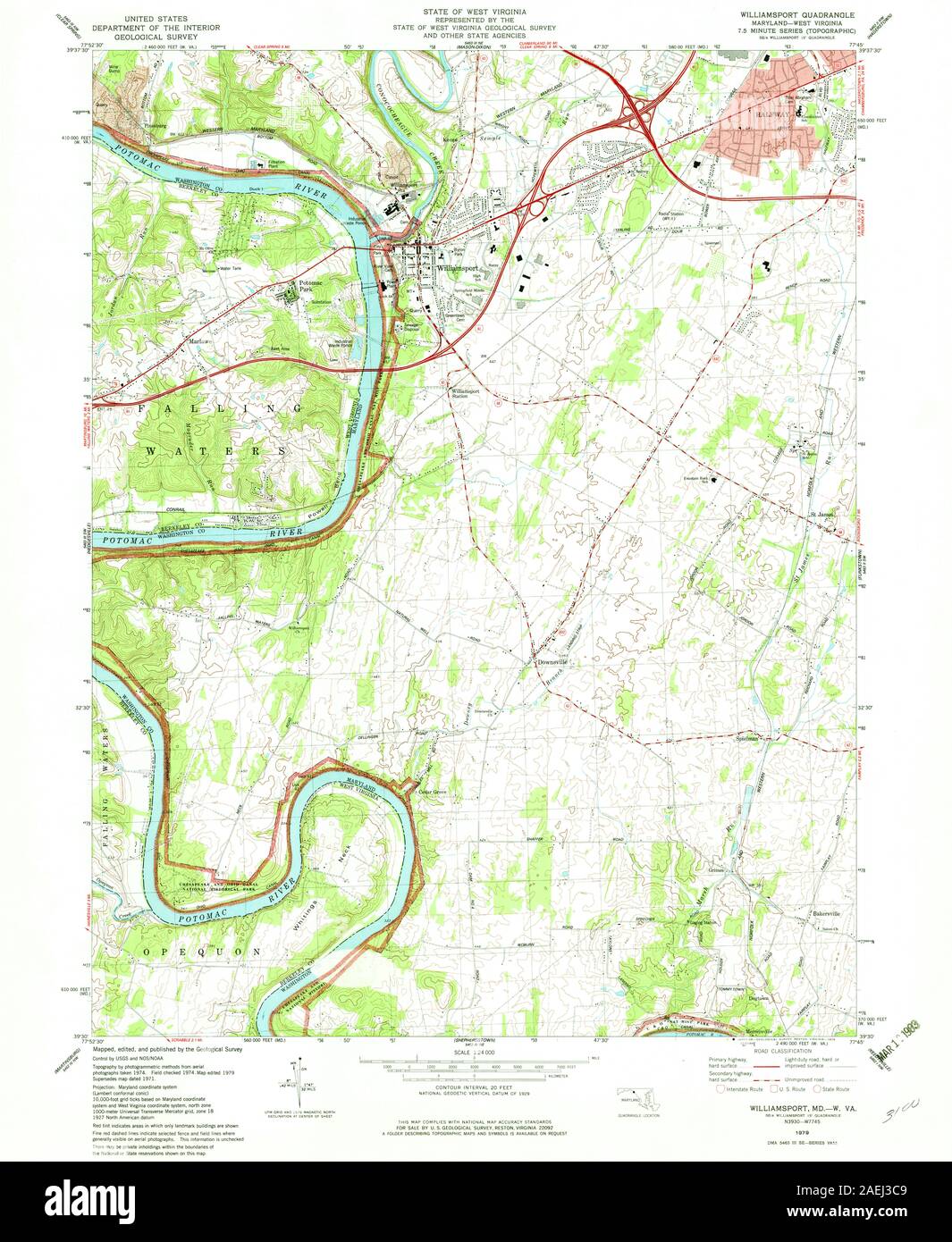 Williamsport map Cut Out Stock Images & Pictures - Alamy