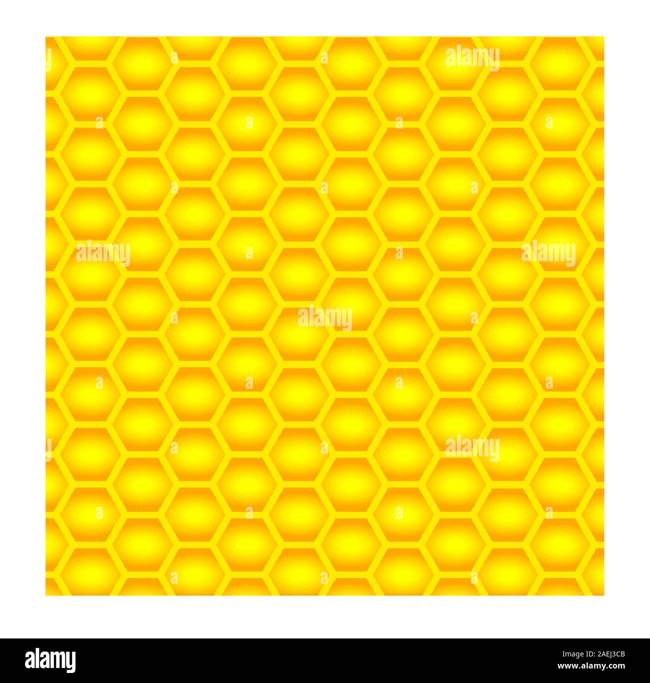 Golden cells of a honeycomb pattern. Vector illustration Stock Vector ...