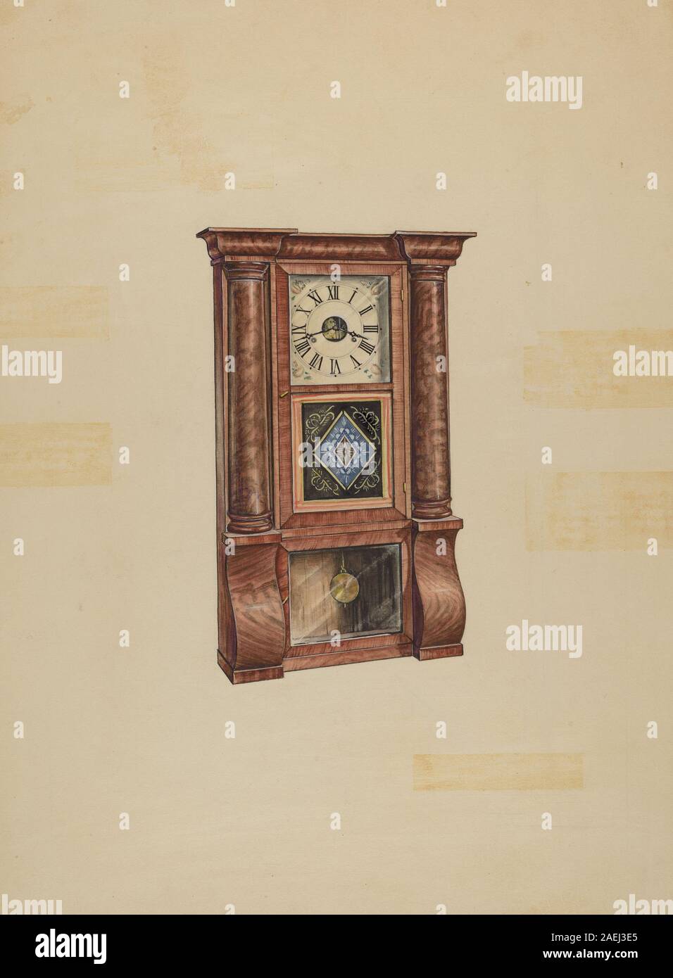 Lawrence Phillips, Clock, c 1936 Clock; c. 1936 Stock Photo - Alamy