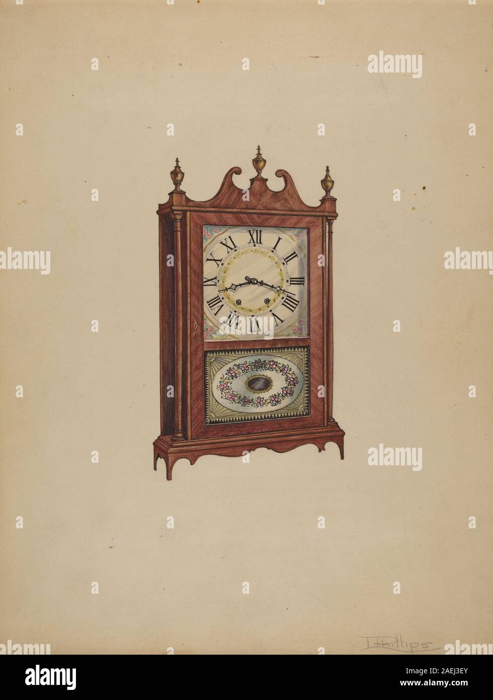 Lawrence Phillips, Clock, c 1936 Clock; c. 1936 Stock Photo - Alamy