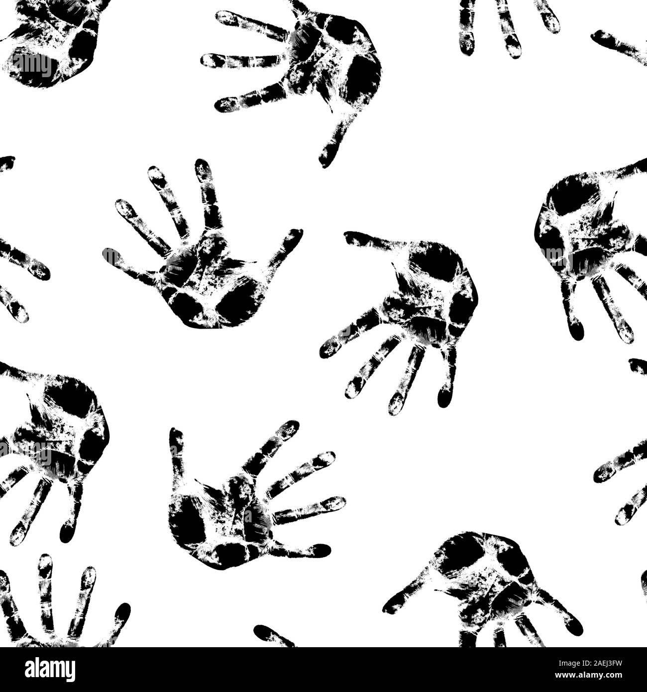 Hand print, seamless wallpaper, vector illustration Stock Vector Image ...