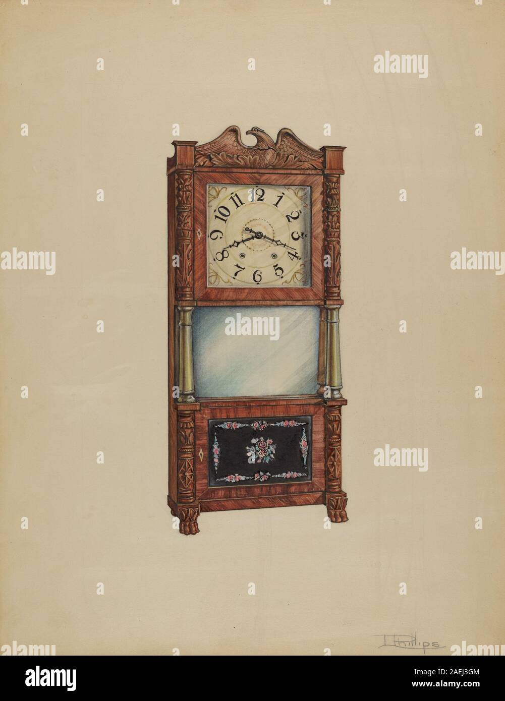 Lawrence Phillips, Shelf Clock, c 1936 Shelf Clock; c. 1936 Stock Photo ...