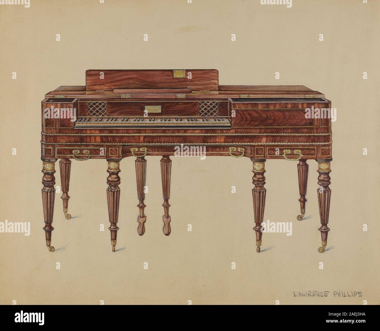 Lawrence Phillips, Piano Forte, c 1936 Piano Forte; c. 1936 Stock Photo ...