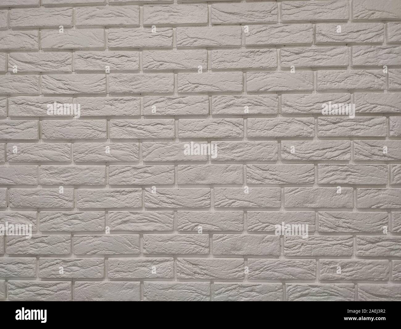 White Rustic Texture. Retro Whitewashed Old Brick Wall Surface. Vintage ...