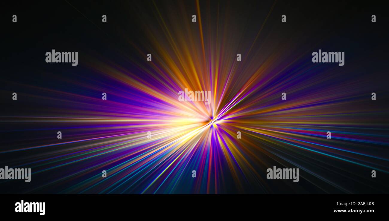 Explosion of colored laser light Stock Photo - Alamy