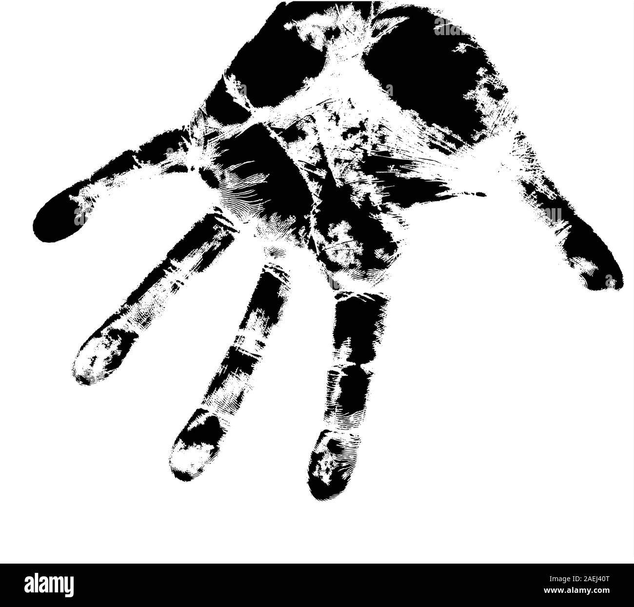 Hand print, skin texture pattern, vector illustration Stock Vector ...