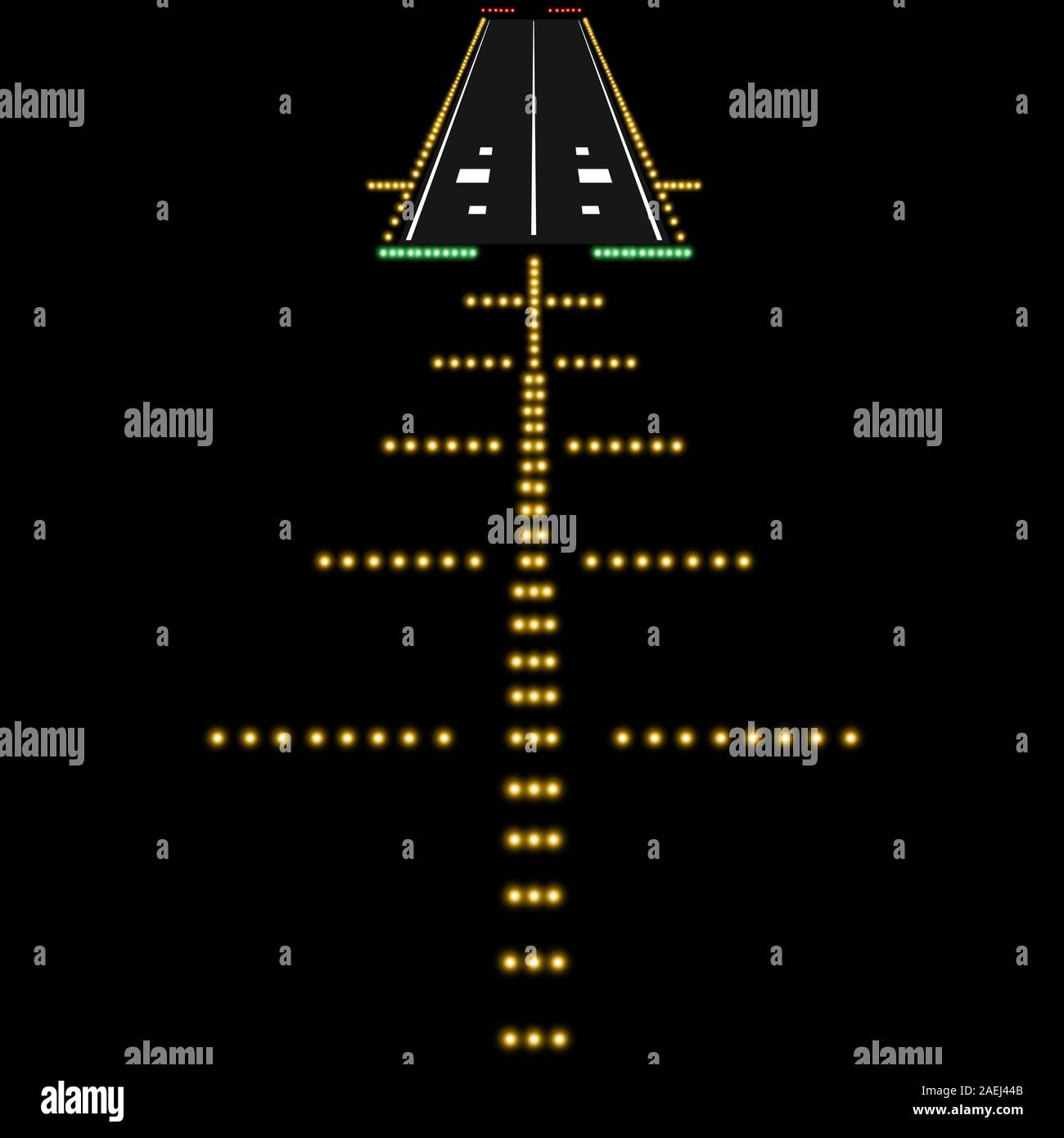Landing lights. Vector illustration Stock Vector Image & Art - Alamy