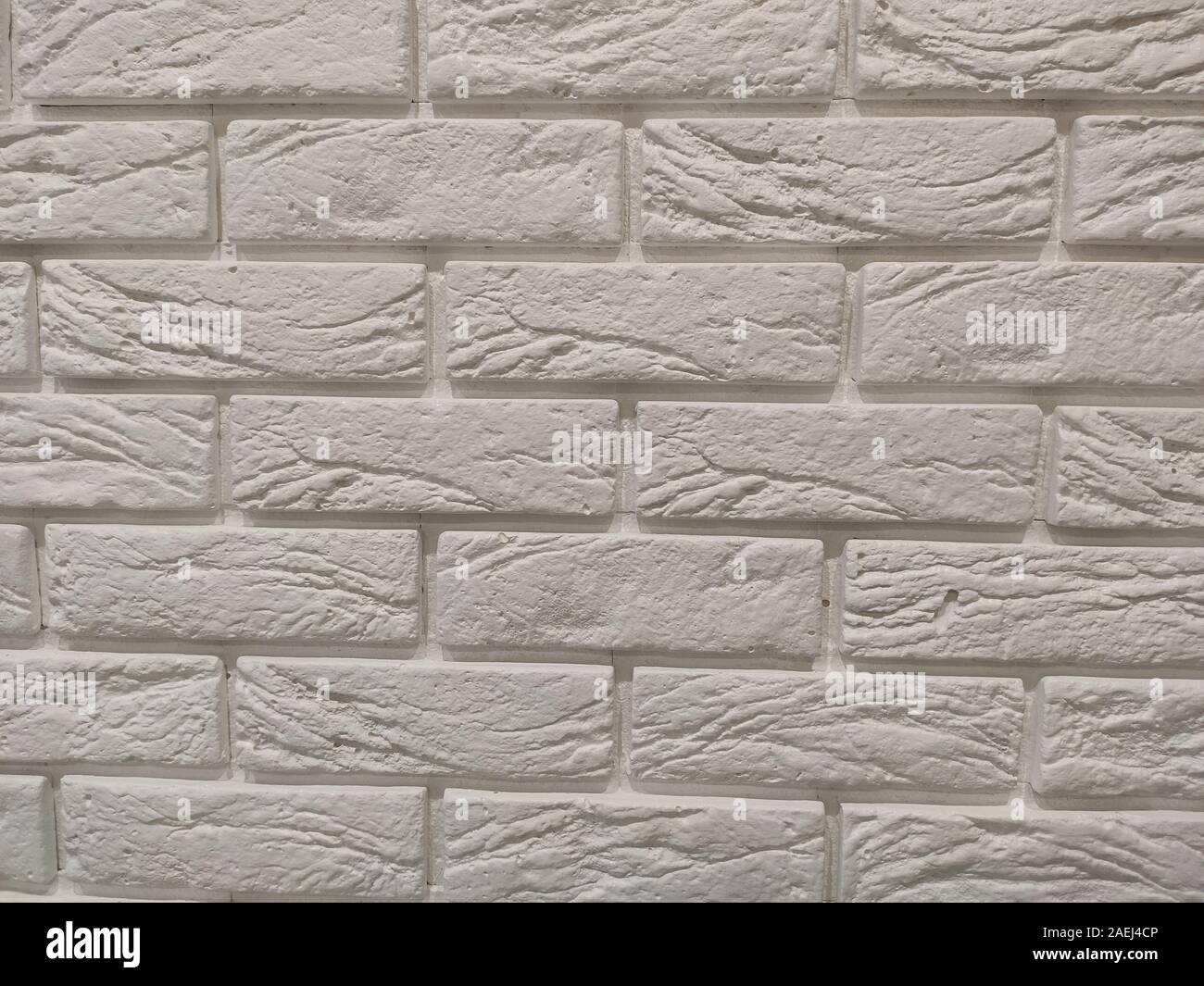 White Rustic Texture. Retro Whitewashed Old Brick Wall Surface. Vintage ...