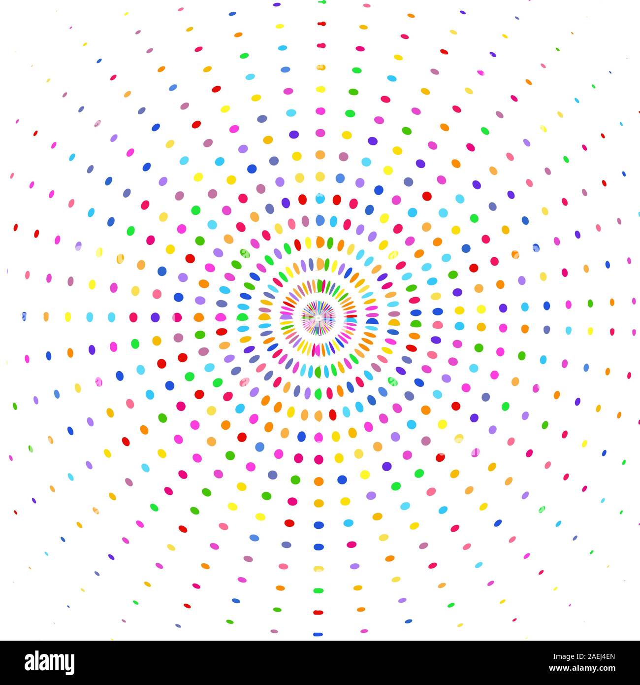 Circle with multicolored rays Stock Photo - Alamy