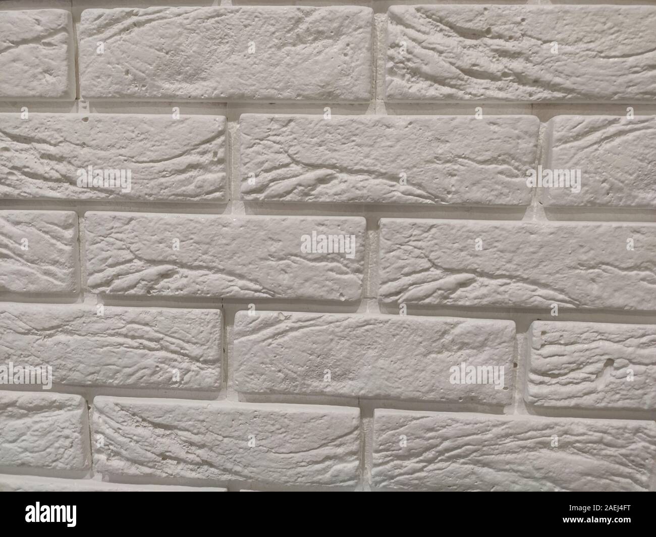 White Rustic Texture. Retro Whitewashed Old Brick Wall Surface. Vintage ...