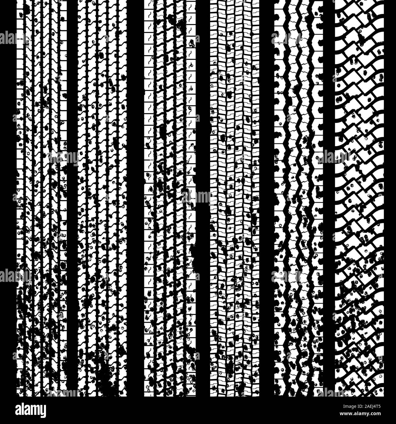 Set of detailed tire prints, vector illustration Stock Vector Image ...