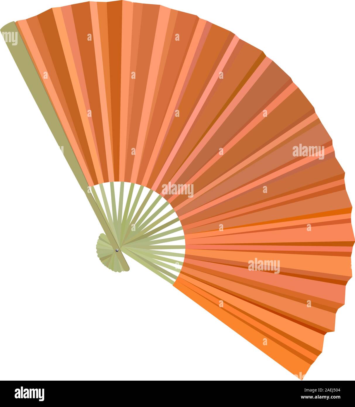 traditional Folding Fans. Vector illustration Stock Vector Image & Art ...