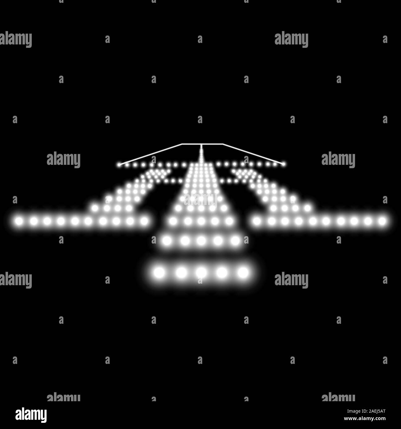 Landing lights. Vector illustration Stock Vector Image & Art - Alamy