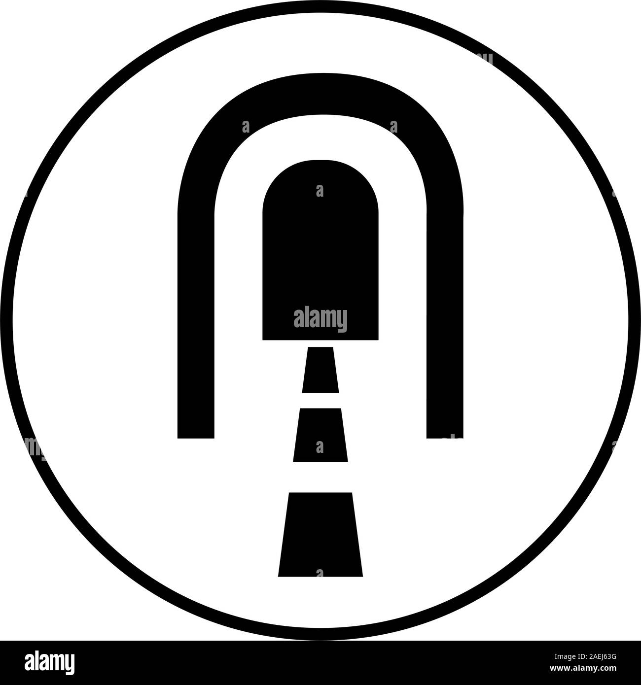 Road tunnel entrance Stock Vector Images - Alamy