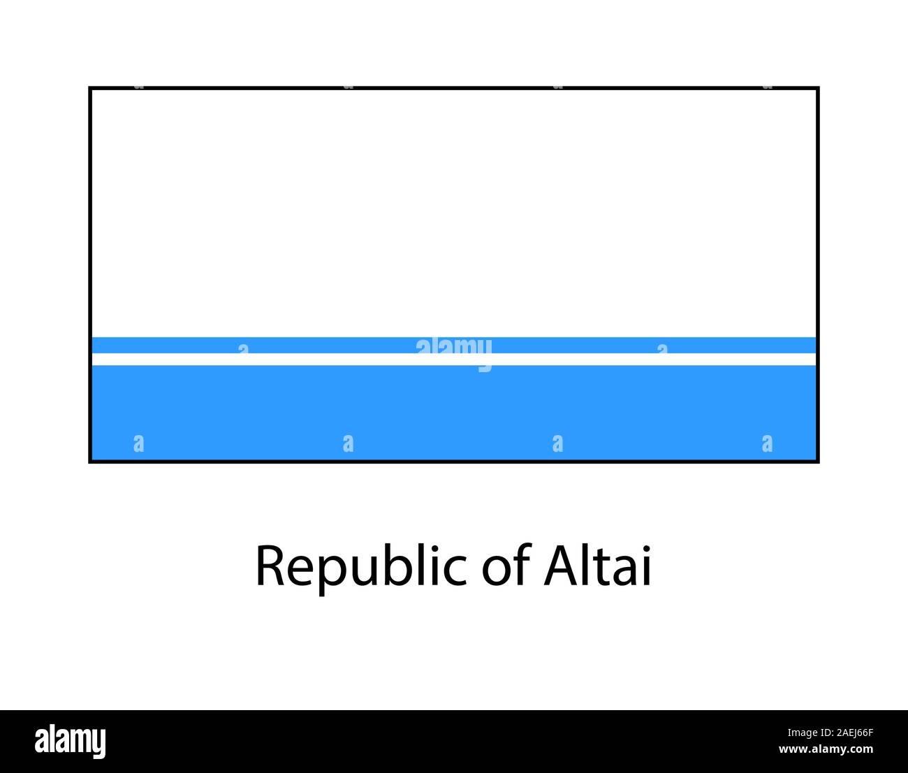 Flag of Altai Republic, Russia. Russian federation state. Altai ...