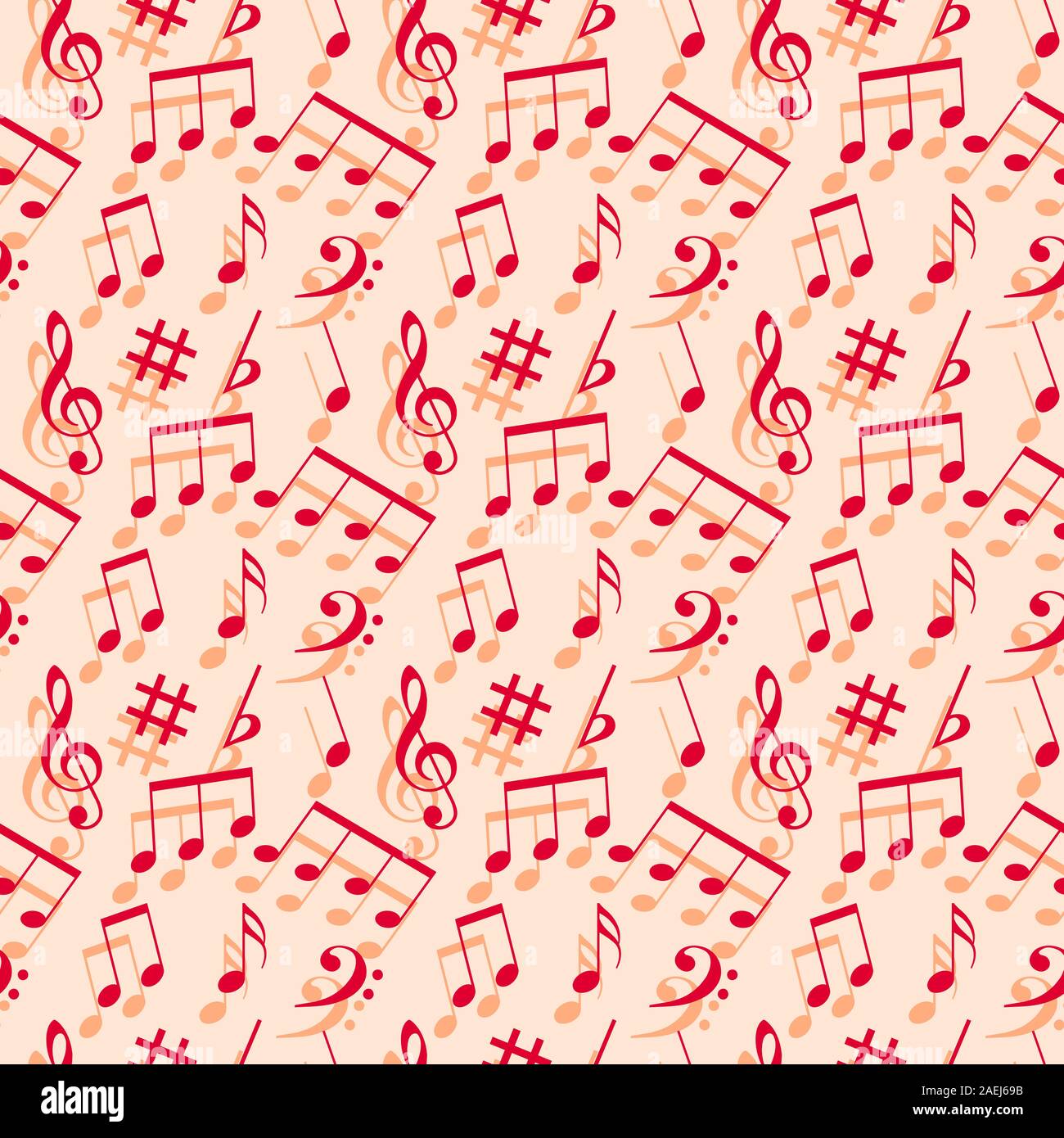 Music notes. Seamless wallpaper Stock Vector Image & Art - Alamy