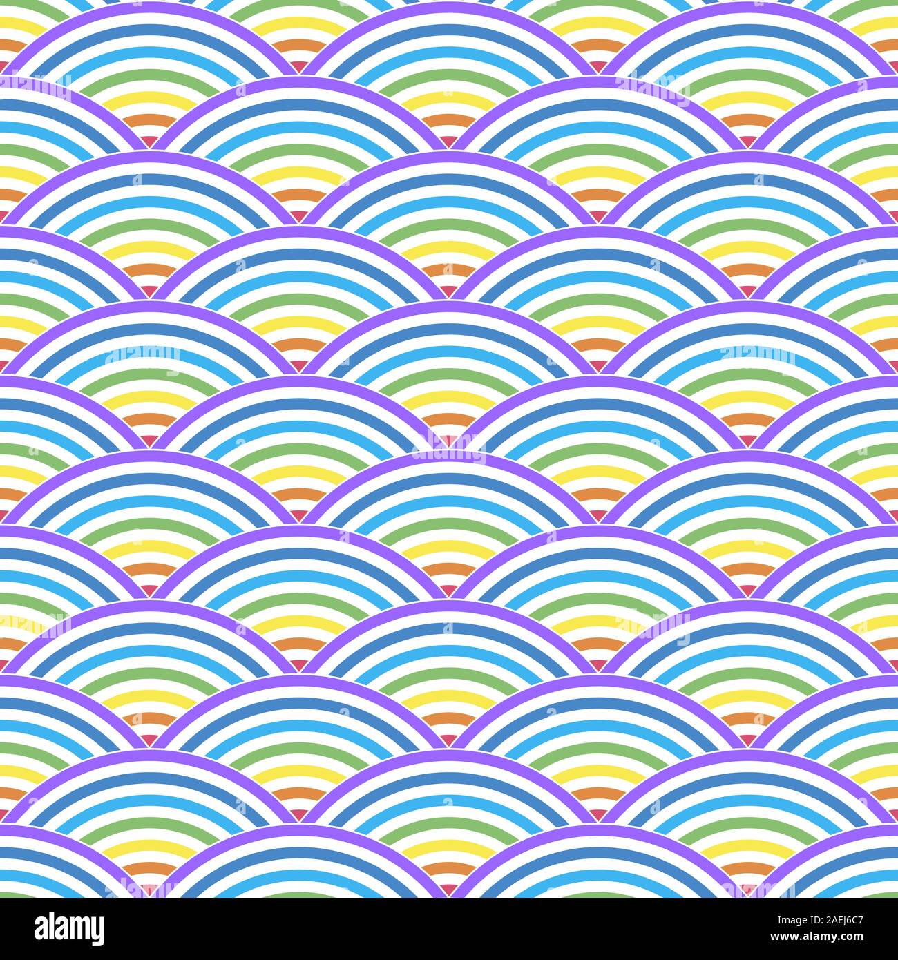 Color line wave on a white background. Seamless pattern . Color vector ...