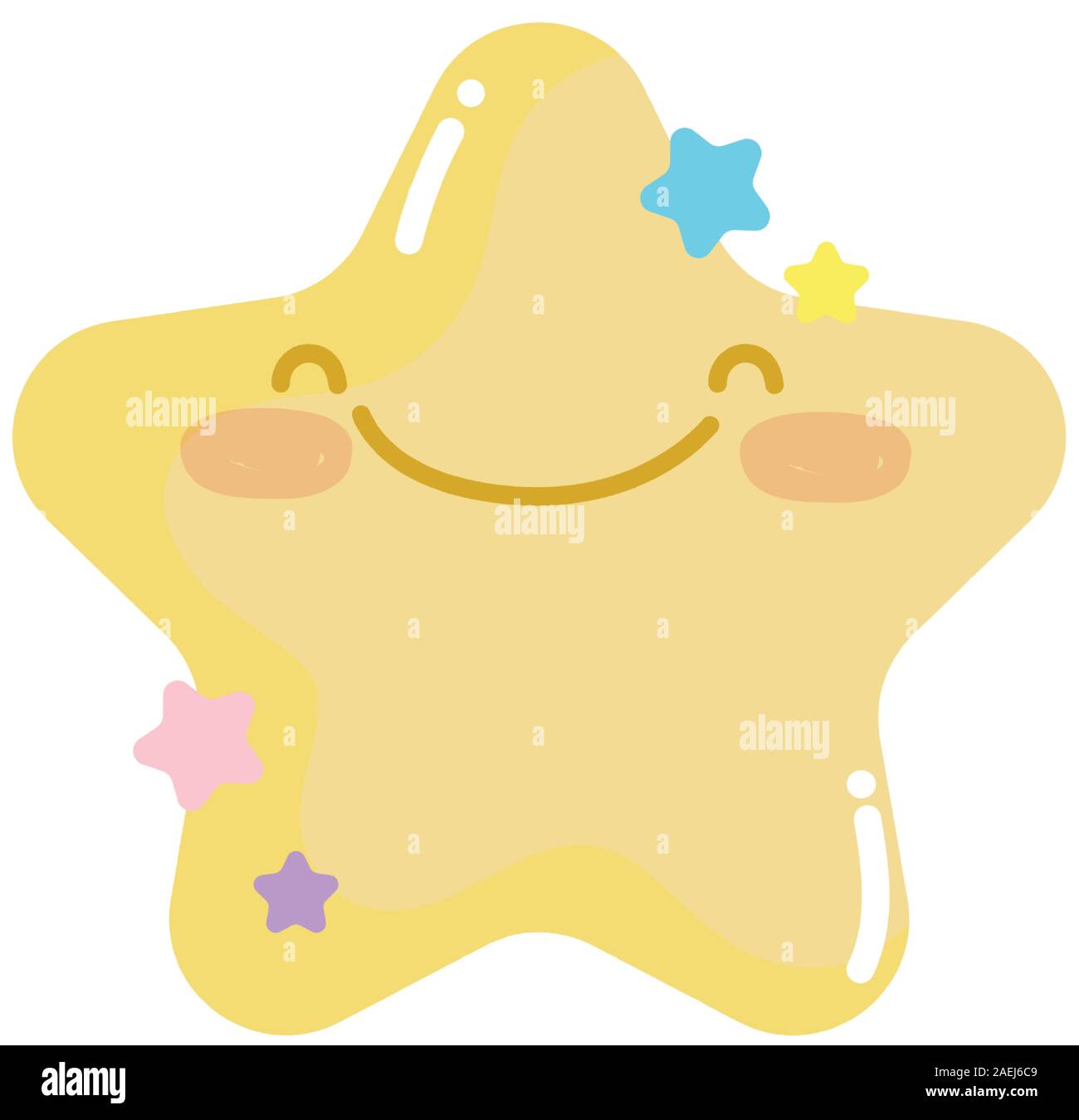 social networks cartoon favourite star icon vector illustration Stock ...