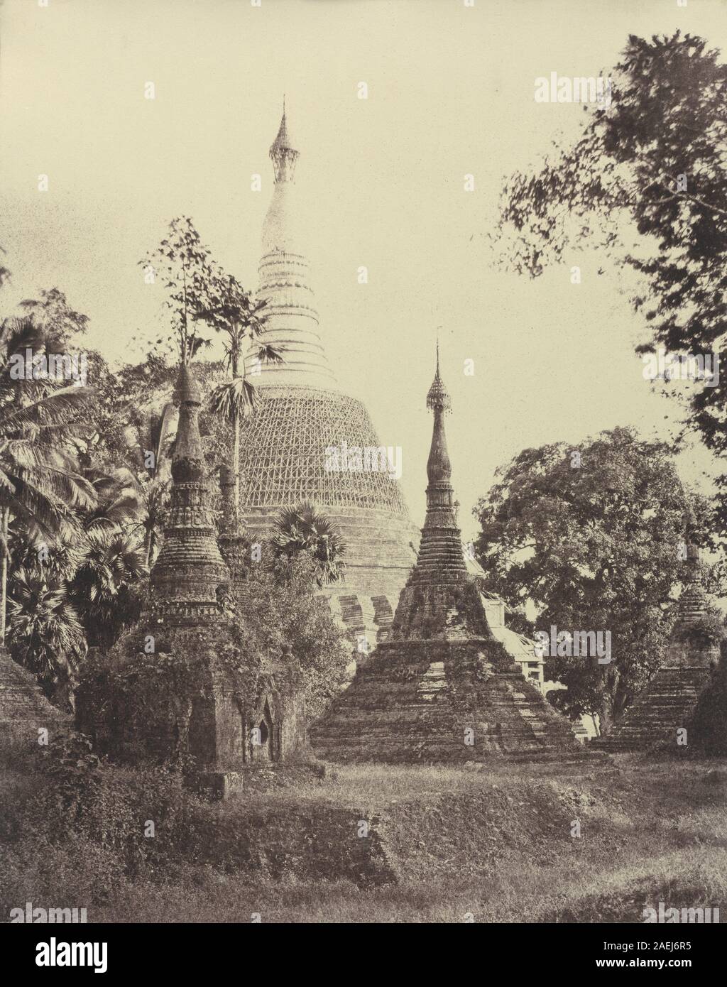 Linnaeus Tripe, Rangoon - Near View of the Shwe Dagon Pagoda, November ...