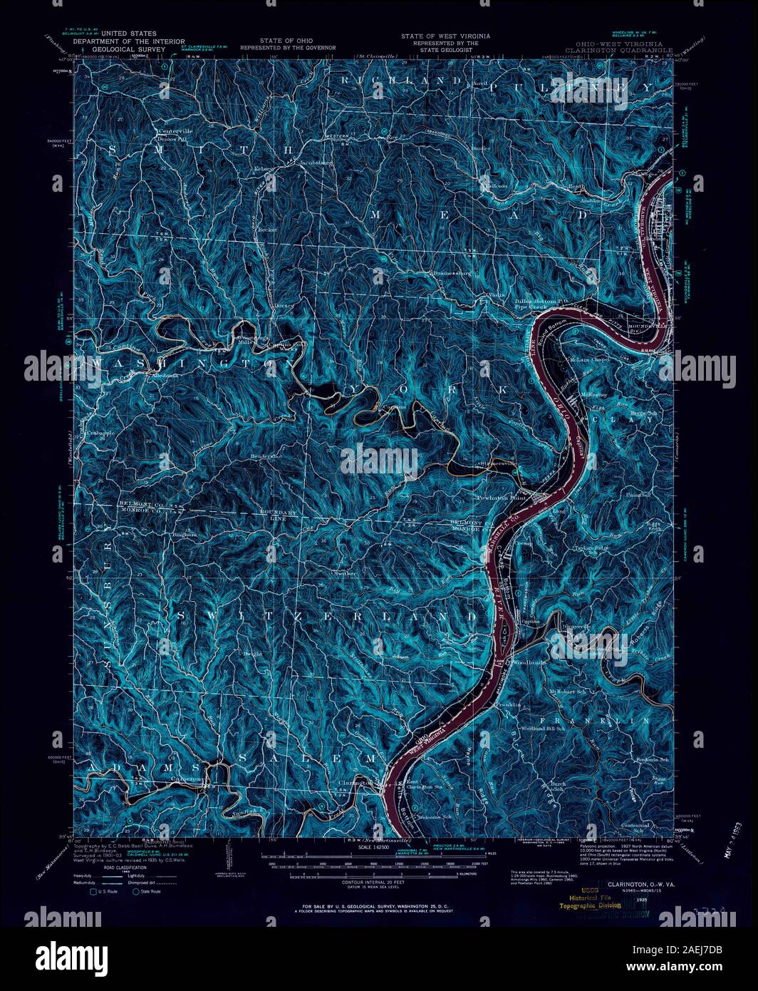 Clarington map hi-res stock photography and images - Alamy