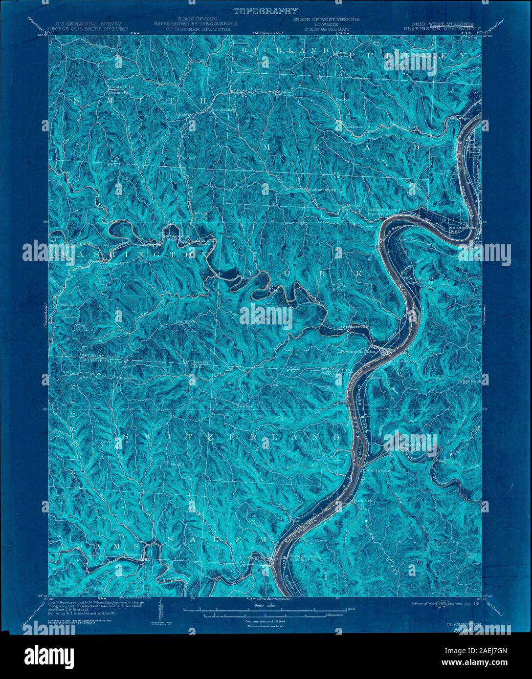 Clarington map hi-res stock photography and images - Alamy