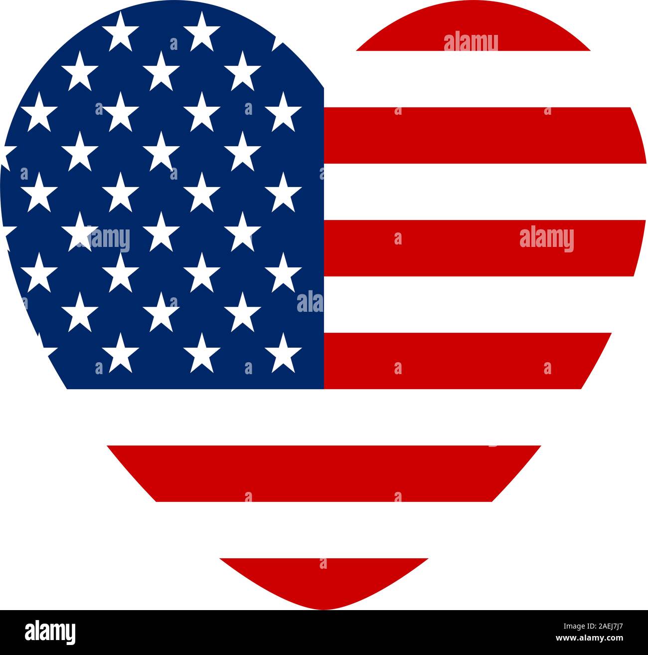 American flag heart vector vectors hi-res stock photography and images ...
