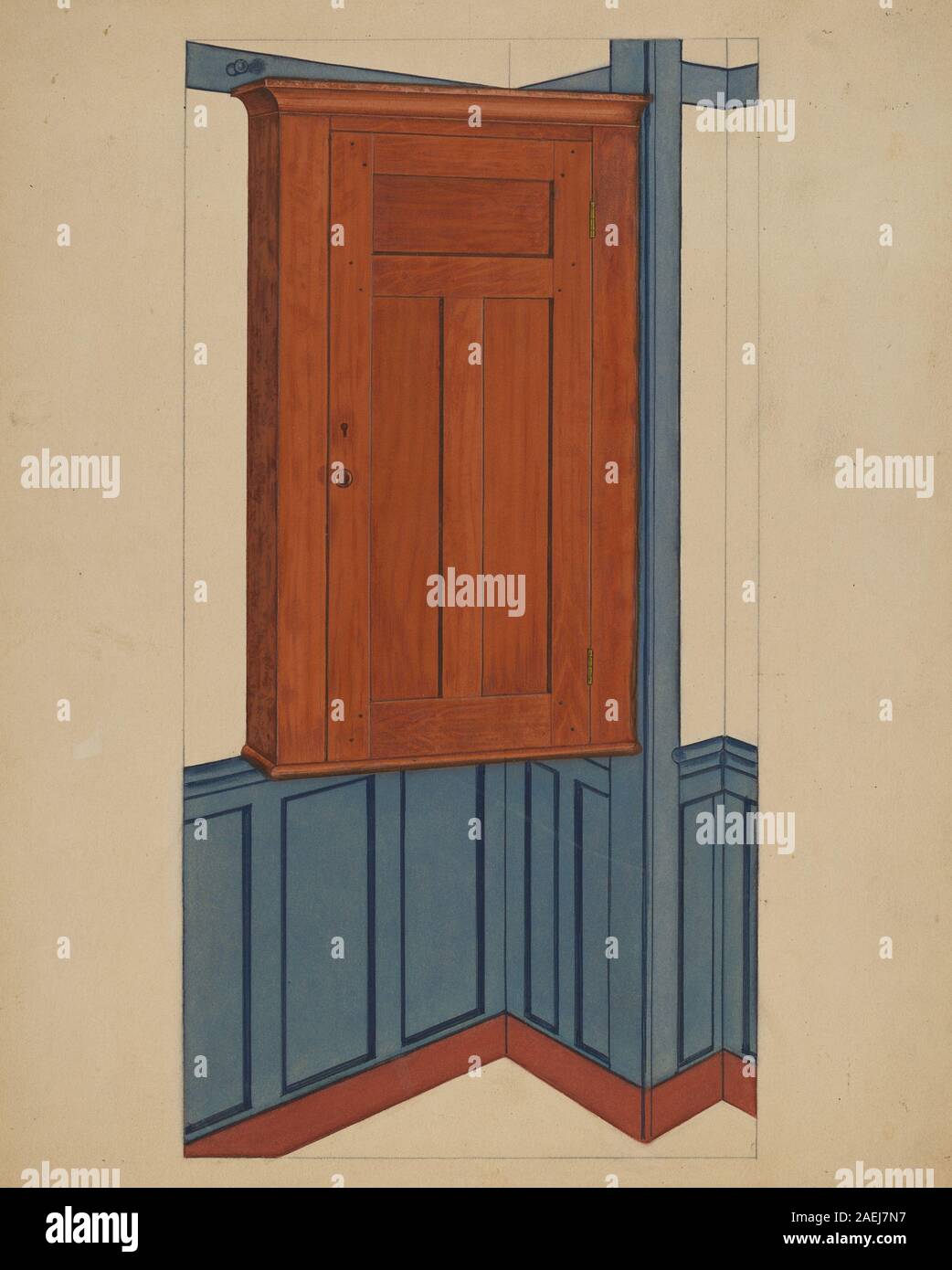 Lon Cronk, Shaker Small Corner Cupboard, c 1937 Shaker Small Corner ...