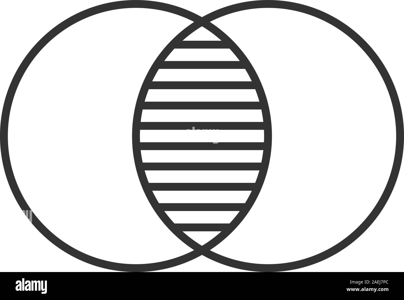 Merging linear icon. Thin line illustration. Integration abstract ...