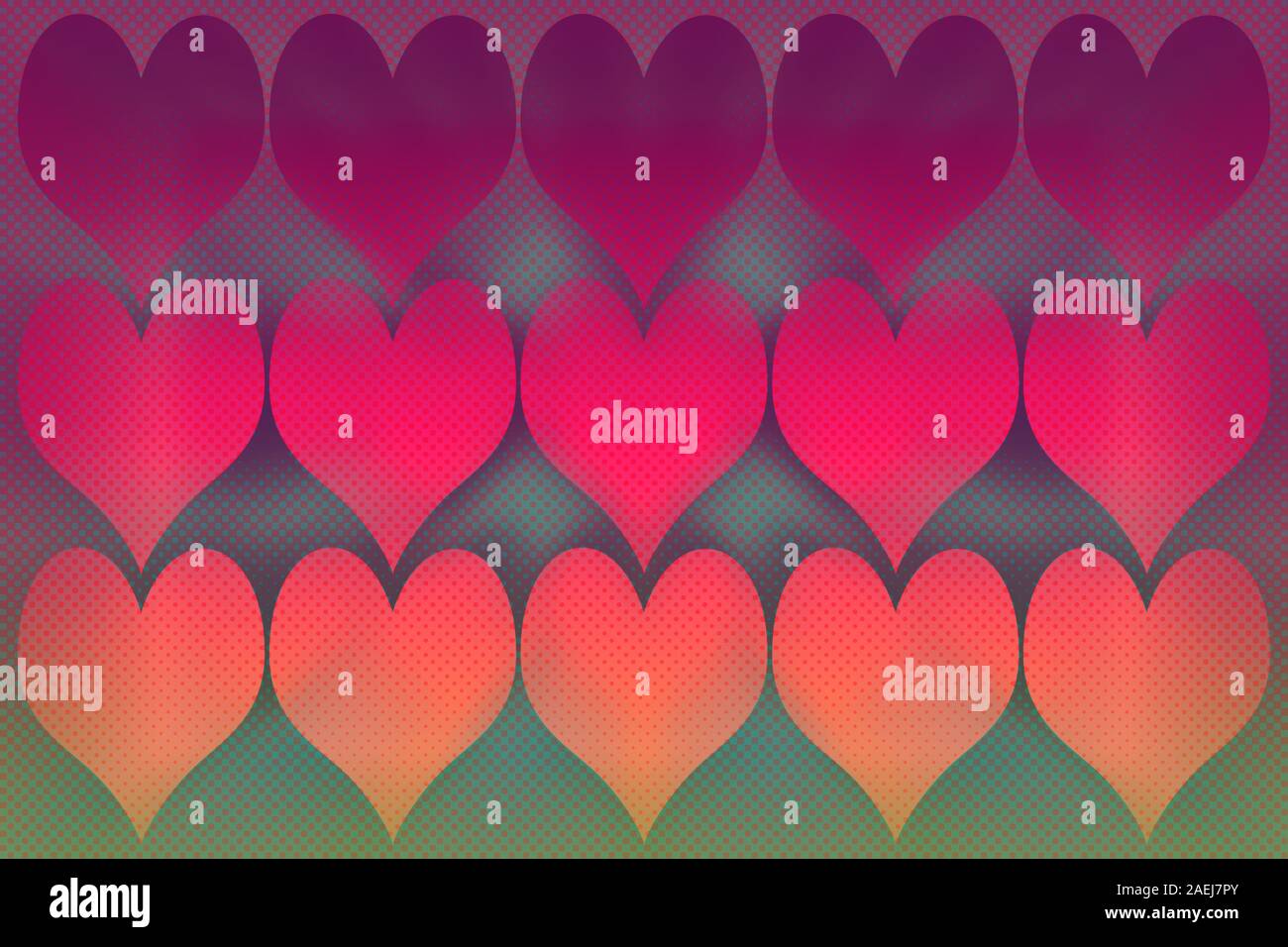 A heart shaped pattern background image Stock Photo - Alamy