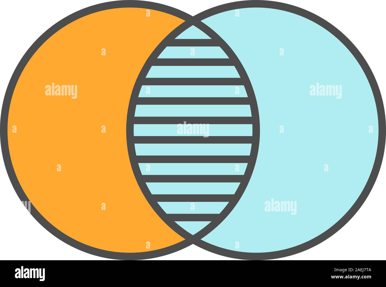 Merging symbol color icon. Cell absorption. Integration abstract ...