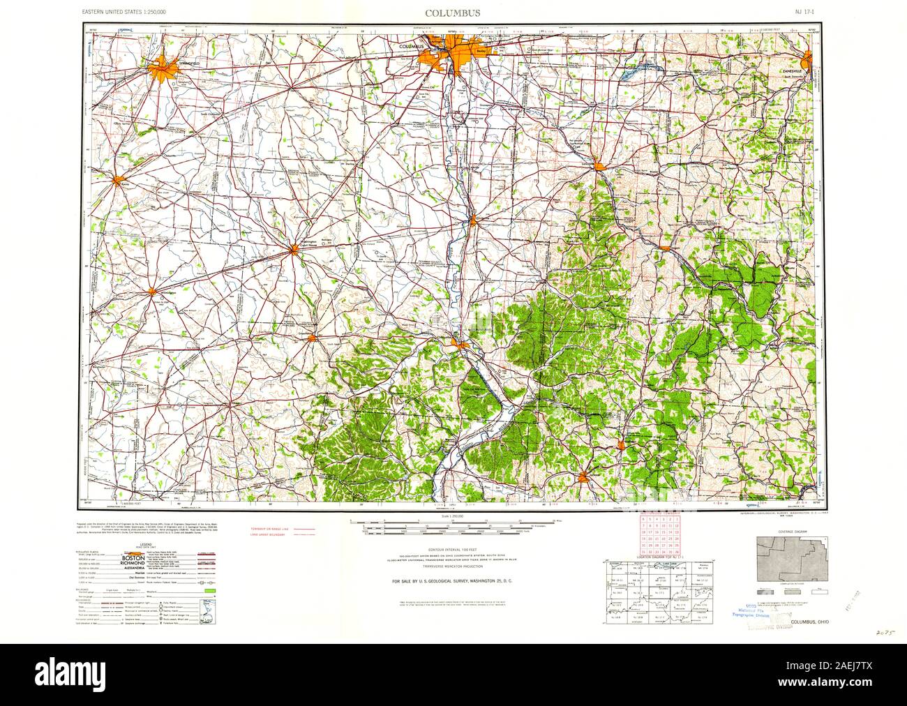 Columbus oh map Cut Out Stock Images & Pictures - Alamy