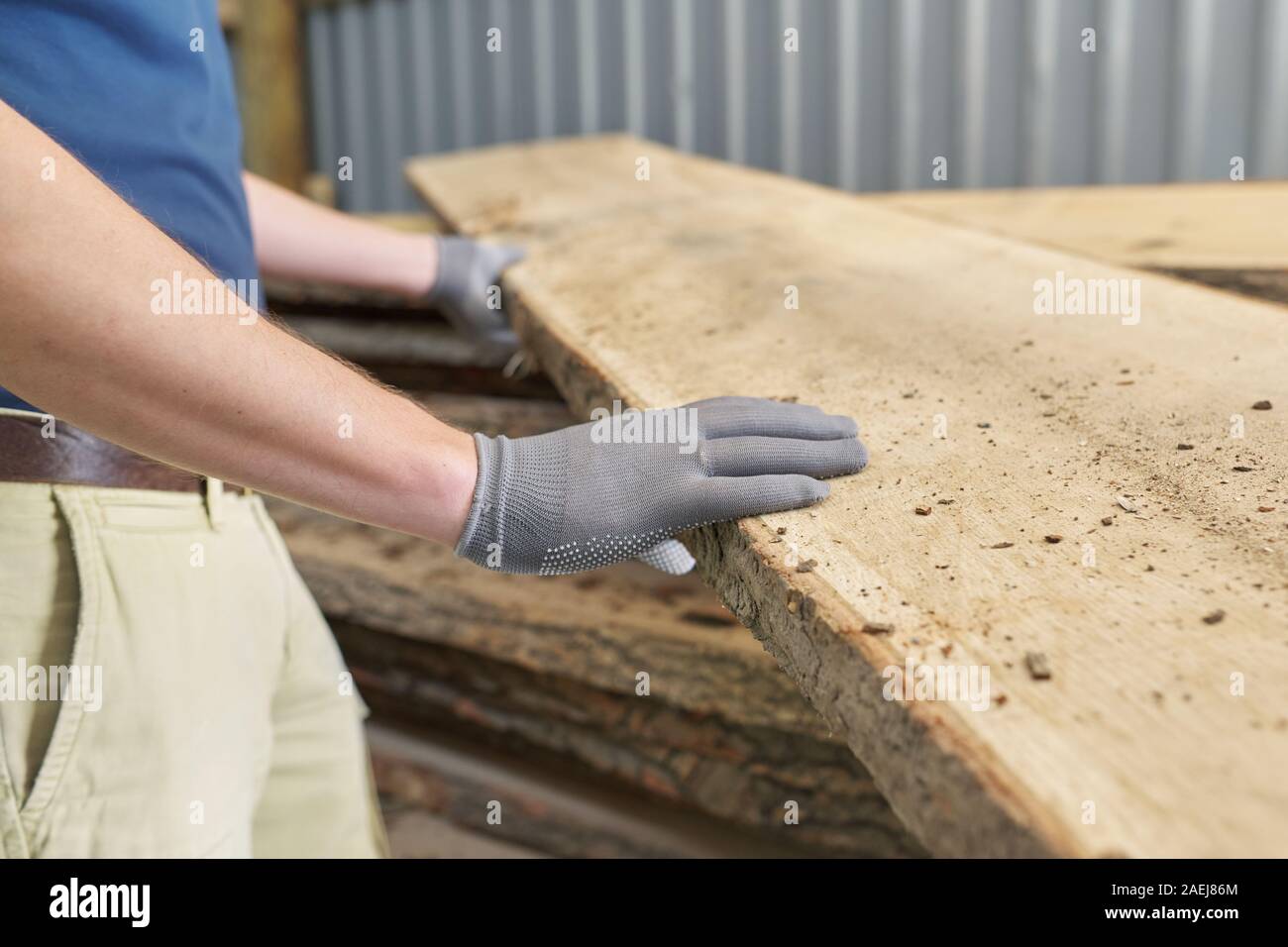 Close up carpenters hands working hi-res stock photography and images ...