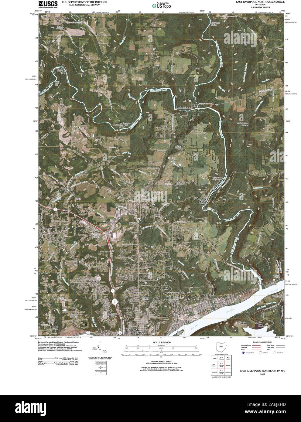 Map of east liverpool Cut Out Stock Images & Pictures - Alamy