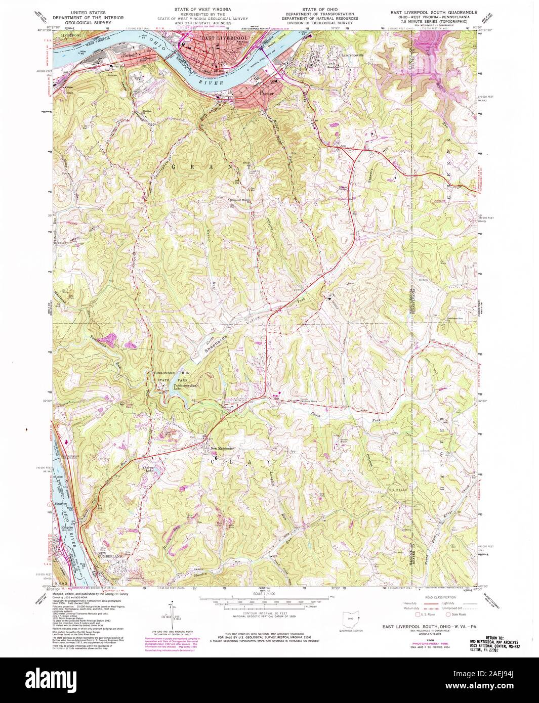 Map of east liverpool Cut Out Stock Images & Pictures - Alamy