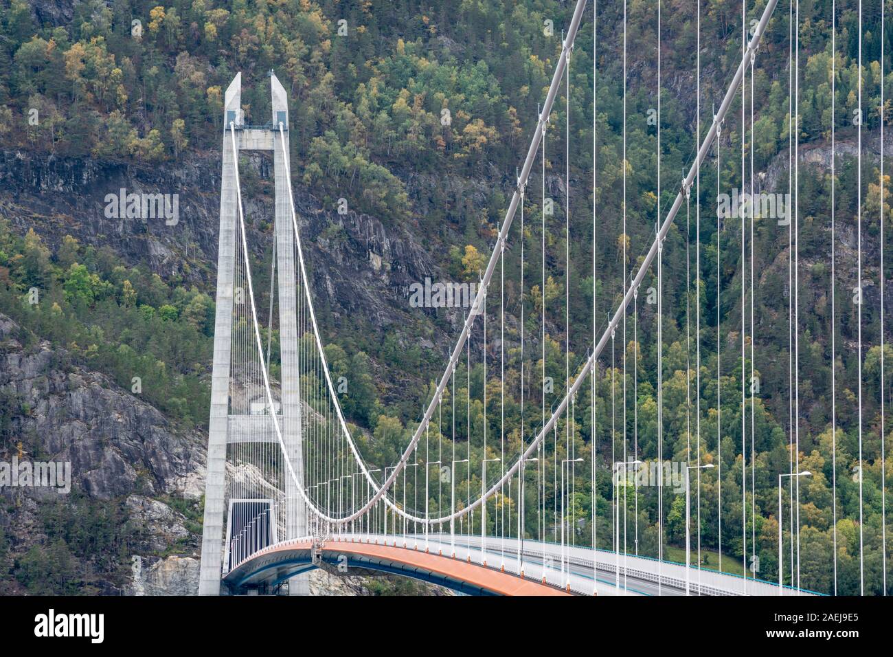 Bridge 'Hardangerbrua', Hardangerbridge, over the Eidfjord, a branch of ...