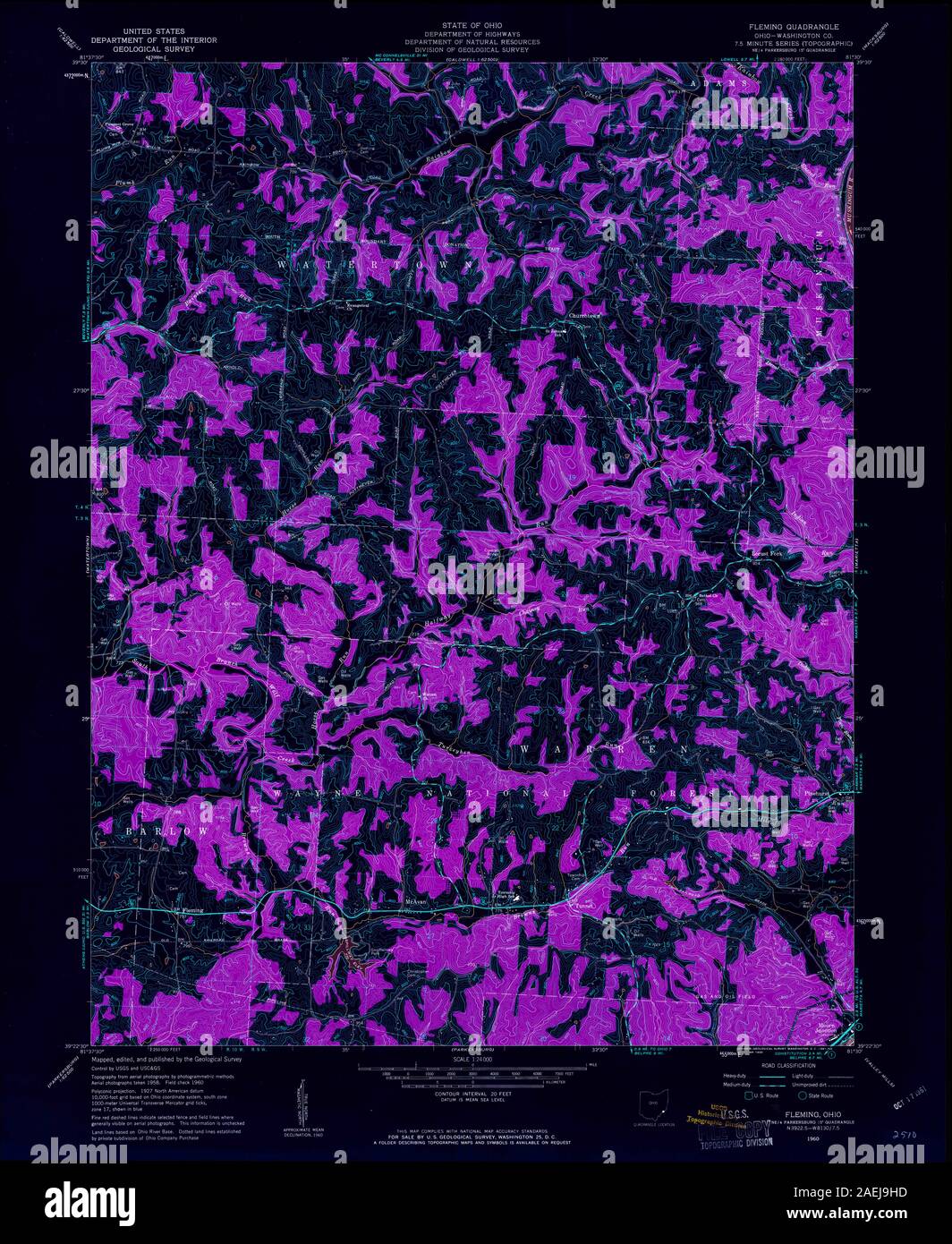 OH Fleming 225059 1960 24000 Inverted Stock Photo - Alamy