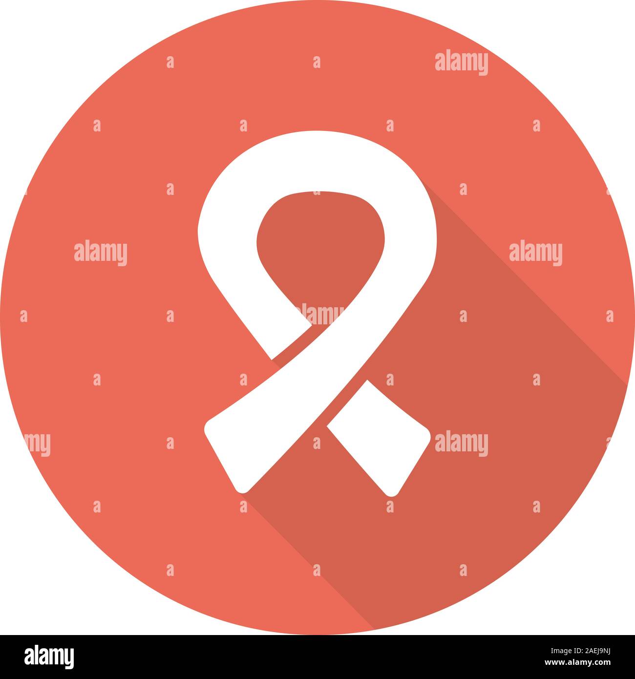 Aids awareness red ribbon silhouette hi-res stock photography and ...