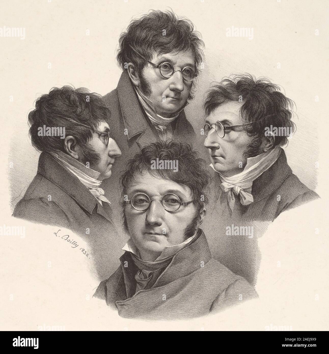 Self-portrait by Louis-Léopold Boilly, 1832, depiction of the artist ...