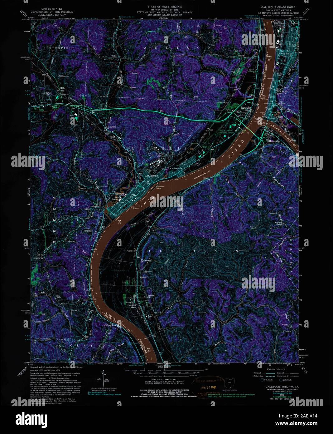 Map of gallipolis hi-res stock photography and images - Alamy