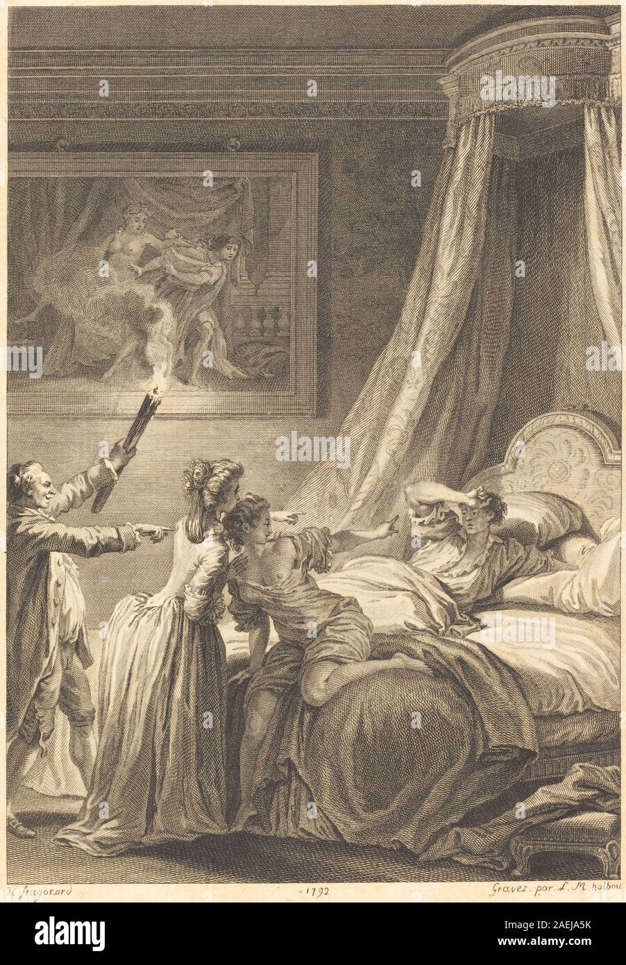 Louis-Michel Halbou and Antoine-Jean Duclos after Jean-Honoré Fragonard ...