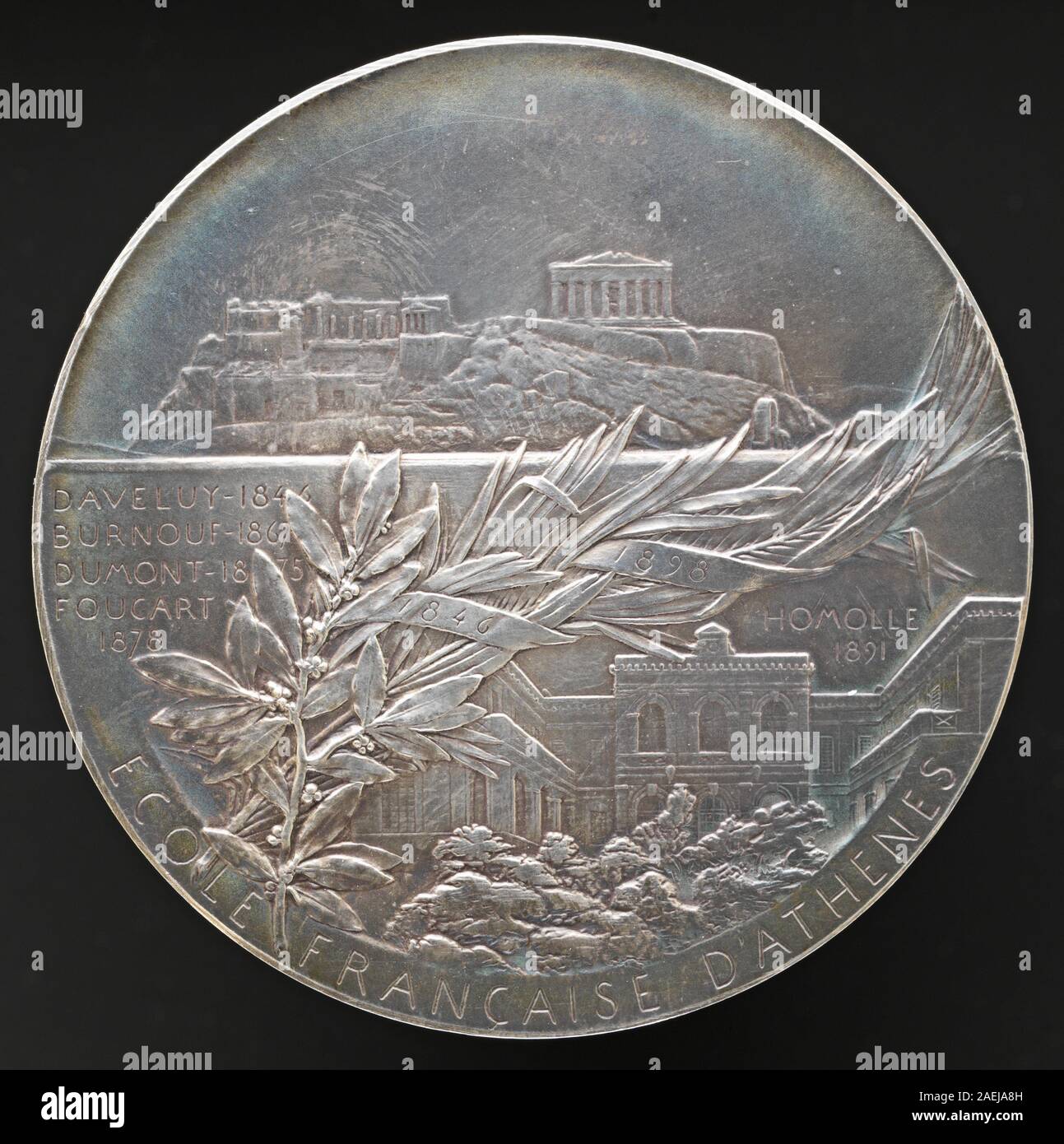 A medal by Louis-Oscar Roty from 1898 depicting the reverse of the ...
