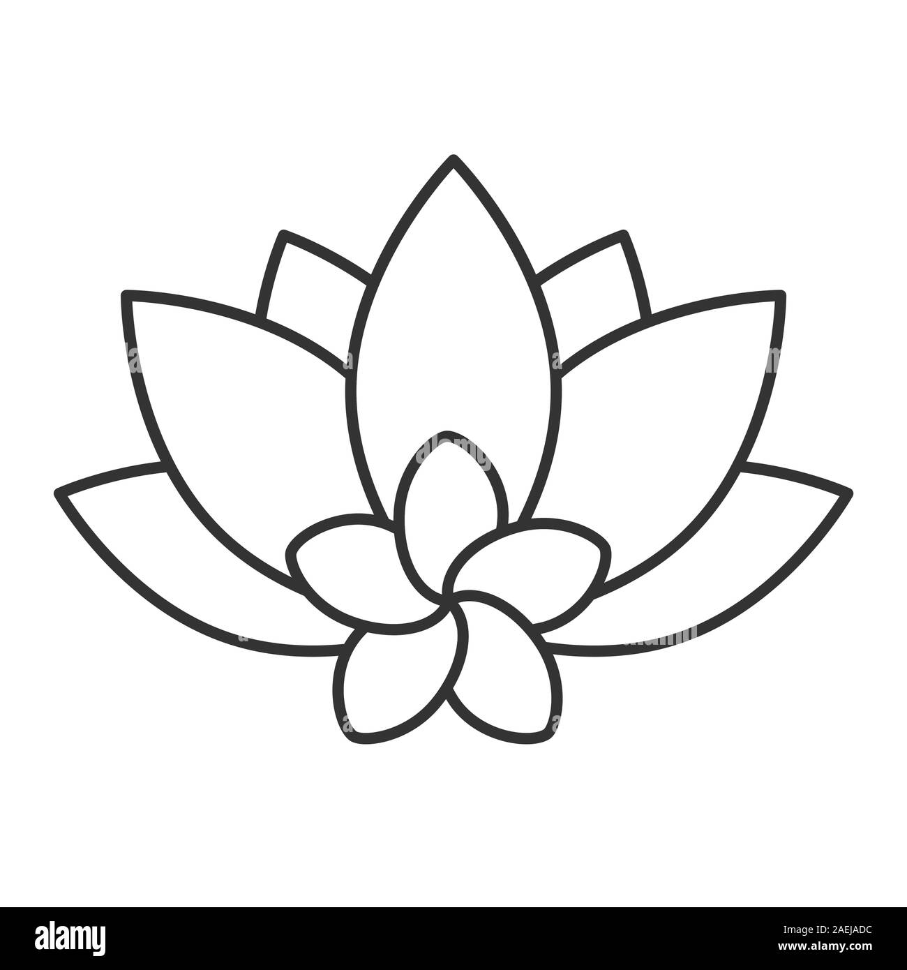Lotus Flower Outline Drawing