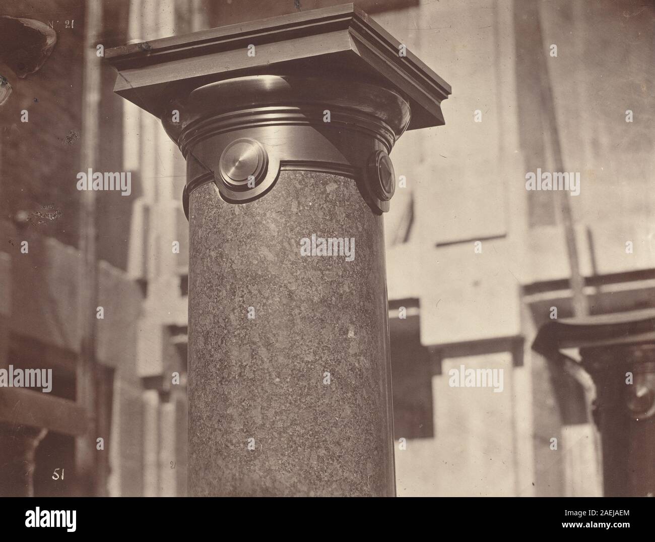 Louis-Émile Durandelle's 1868 photograph depicts the Rostral Column ...