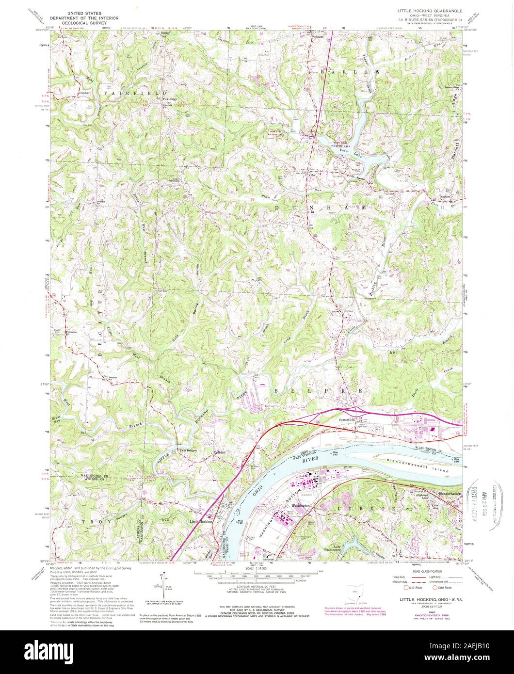 Hocking map Cut Out Stock Images & Pictures - Alamy