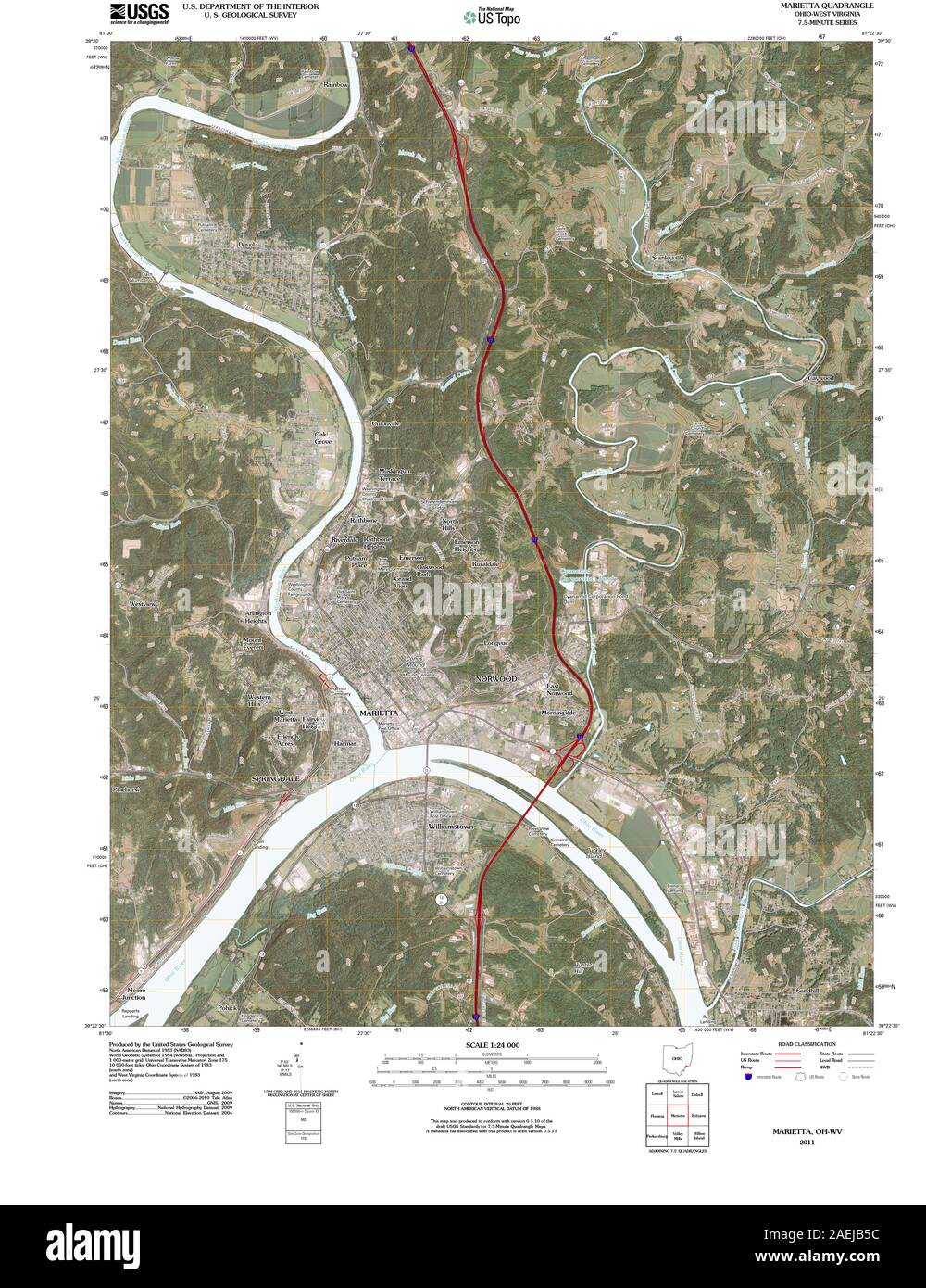 Map of marietta Cut Out Stock Images & Pictures - Alamy