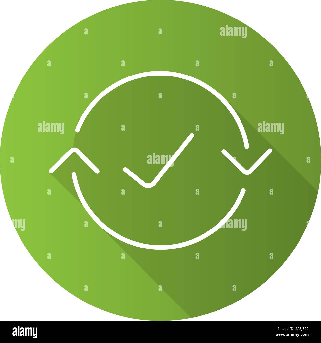Money exchange complete flat linear long shadow icon. Refund. Vector ...