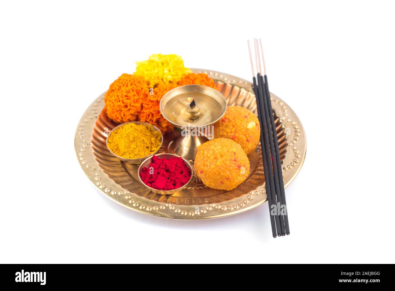 Pooja plate Cut Out Stock Images & Pictures - Alamy