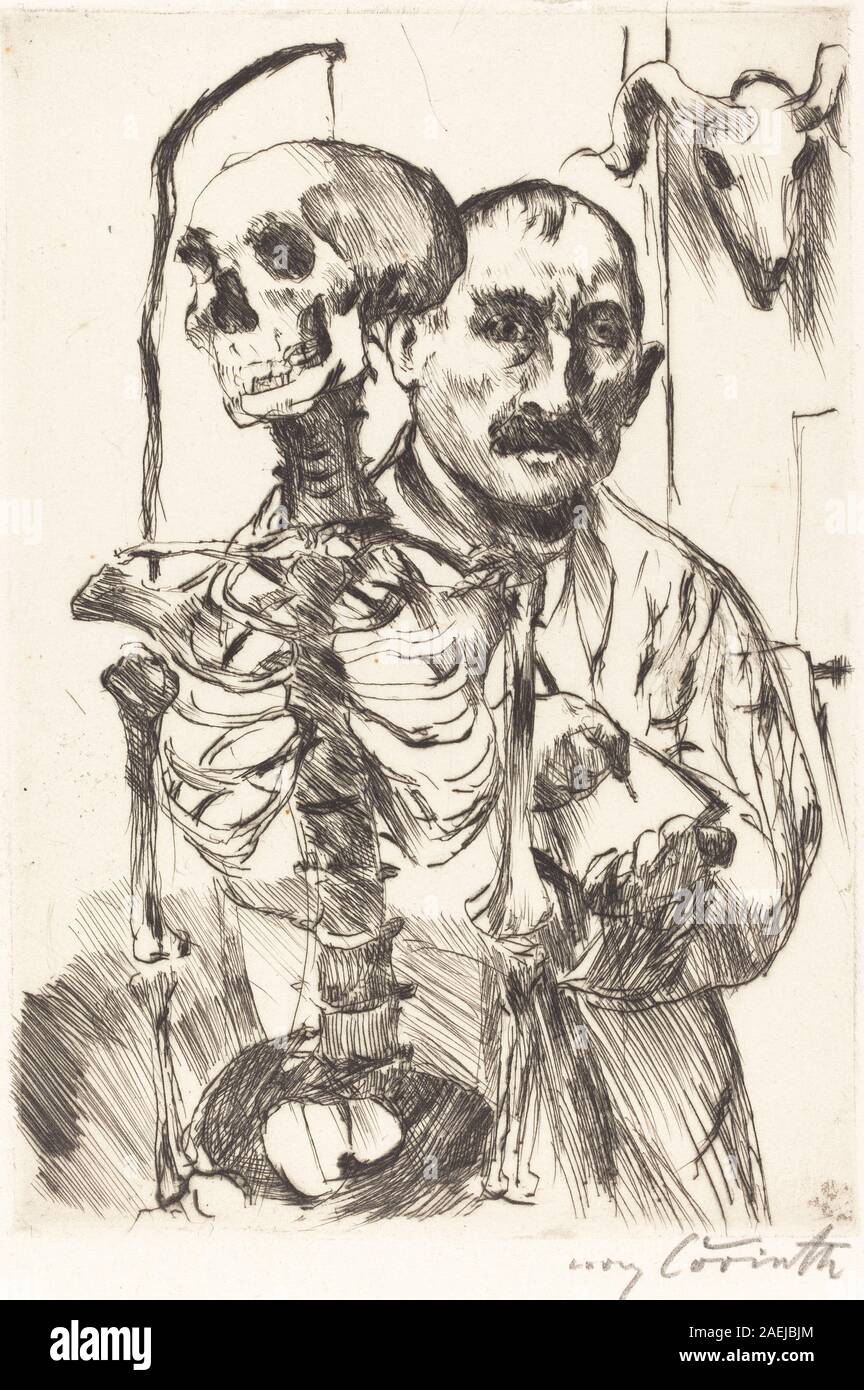 Lovis Corinth, The Artist and Death - II (Der Künstler und der Tod II ...